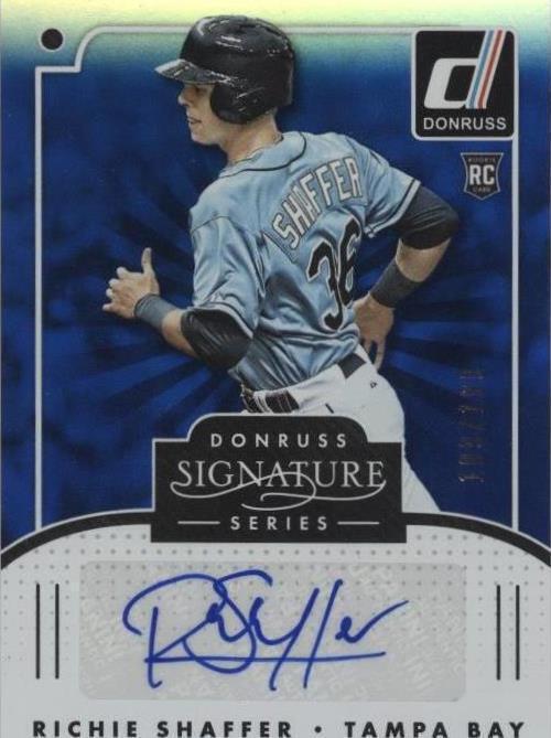 2016 Panini Donruss - Signature Series Richie Shaffer #SGS-RS Blue /199 ...