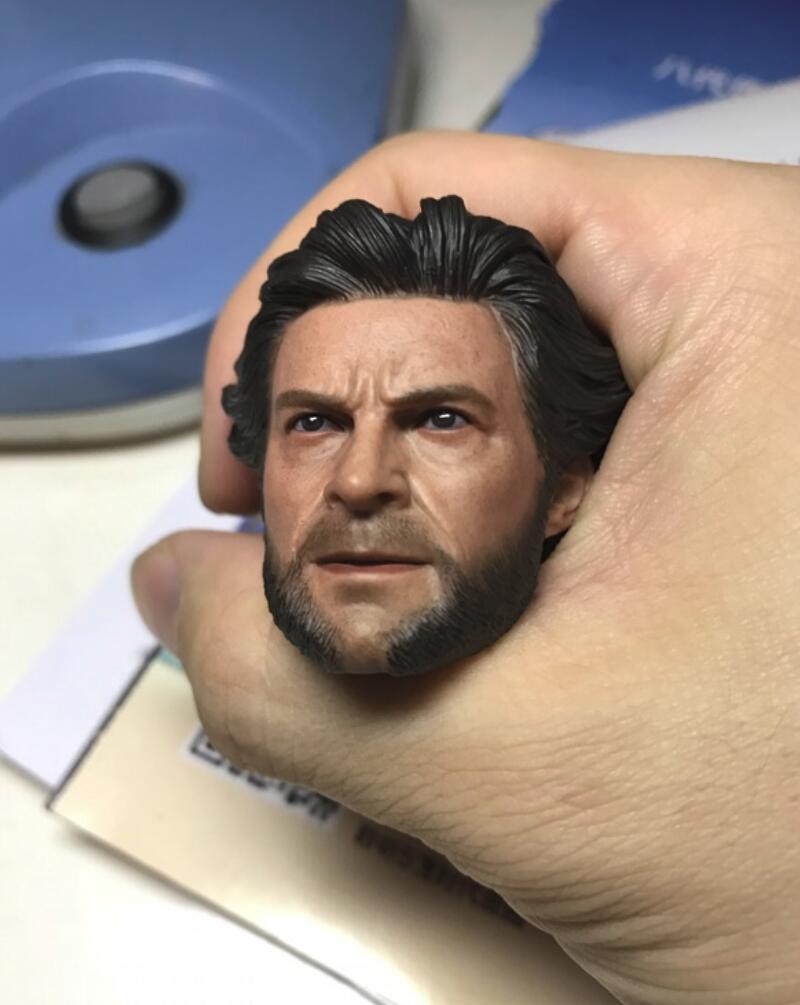 1/6 Wolverine Logan Head Young Hugh Jackman w/ cigar for Hot toys IN ...