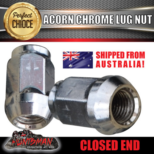 1 Pcs 12x1.25 x 35mm chrome Wheel Acorn Lug Nut suit Nissan Patrol ...