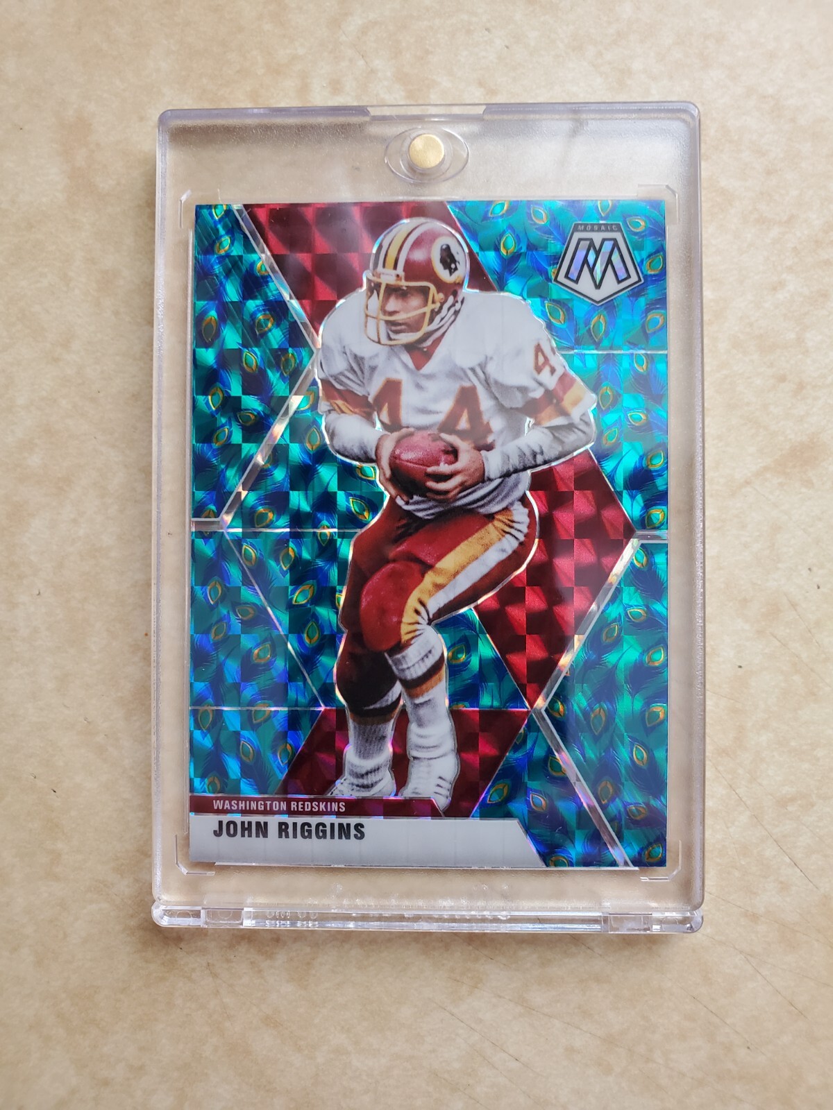 2020 MOSIAC FOOTBALL PEACOCK JOHN RIGGINS [RARE CARD] | eBay