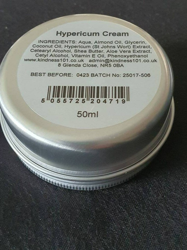 Hypericum Natural Healing Aromatherapy Cream 50ml Herbal Extracts ...