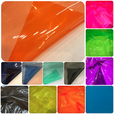 Transparent Clear See Through Plastic Vinyl Tinted 10 Gauge Fabric 54 ...