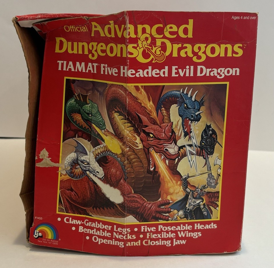 Vintage LJN D&D Advanced Dungeons & Dragons Figure: Tiamat Dragon ...