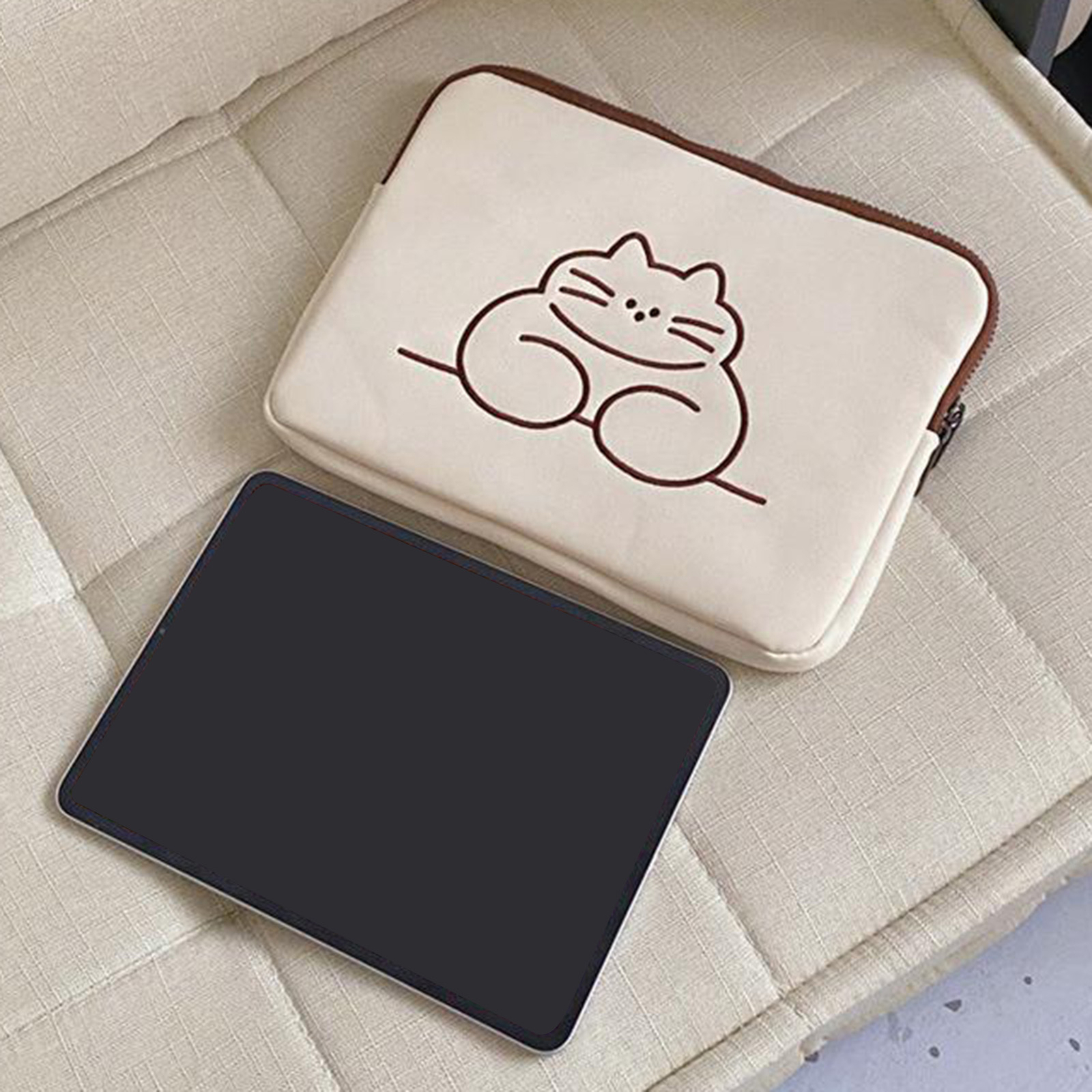 11/13 Inch Tablet Pouch Zipper Closure Storage Tablet Computer Cover ...