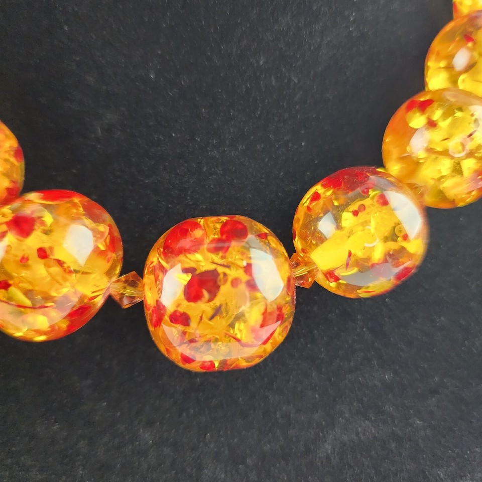 100 gr Classic Genuine Baltic Amber Beads Necklace with Natural ...