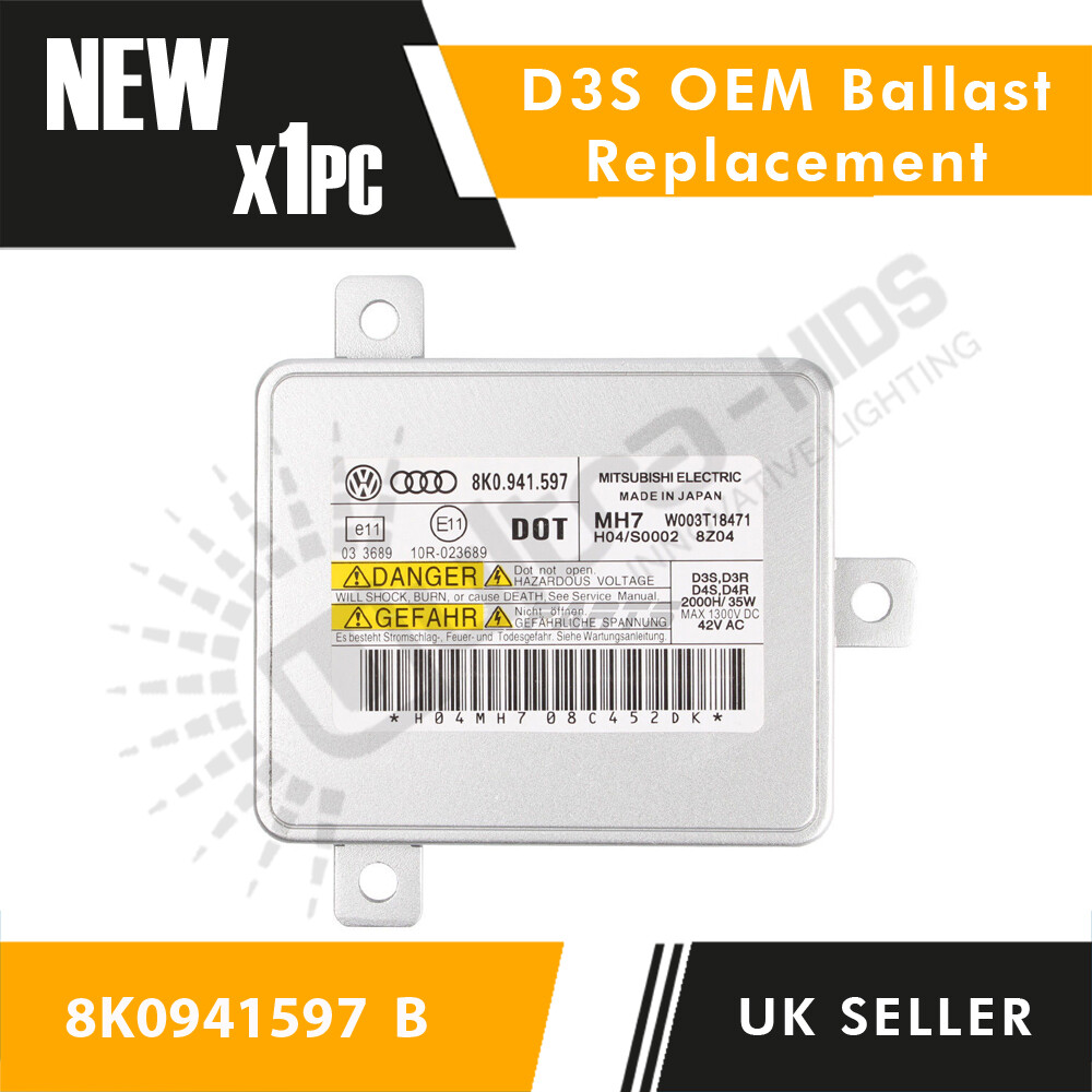 1x AUDI OEM BALLAST D3S REPLACEMENT HID CONTROL UNIT VW 8K0941597B ...
