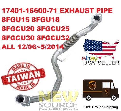 17401-16600-71 17401-U1280-71 EXHAUST PIPE TOYOTA FORKLIFT 8 SERIES ...