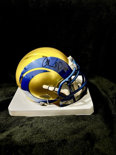 Orlando Pace HOF Signed Rams Mini Helmet Playball Ink COA Flash | eBay