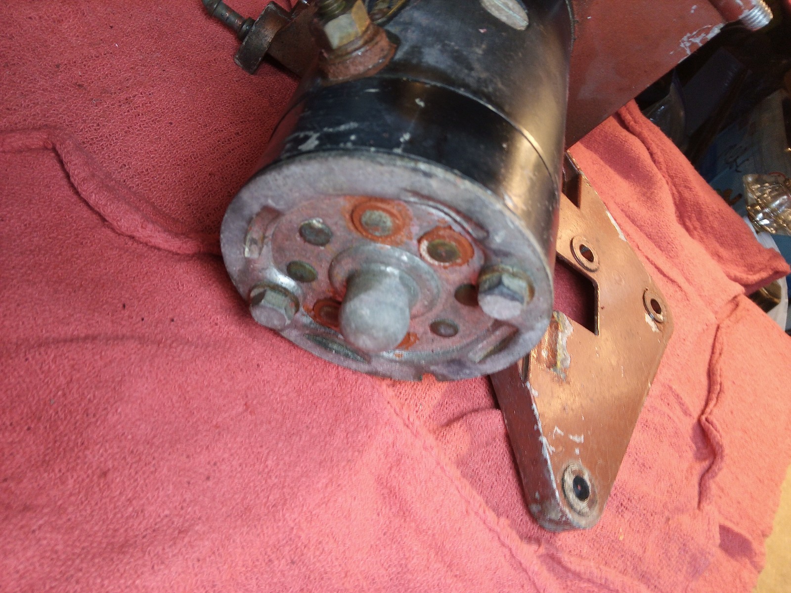 OMC Evinrude Johnson Brp 1950s Electric Starter & Bracket 11 Tooth ...