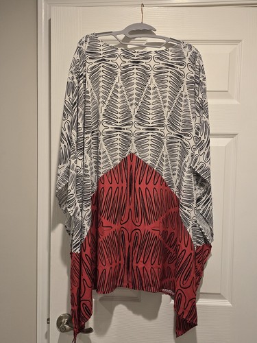 Ashro Hot Pink, Black And White Tunic Top 1X / 2X | eBay