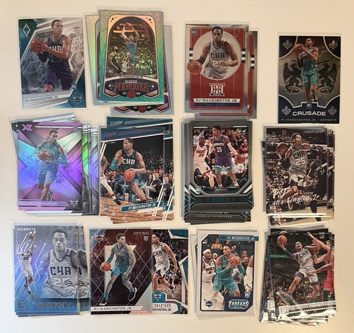 PJ WASHINGTON JR 2019-20 Panini Rookie Lot (45) Teal Pink Dallas MAVS ...