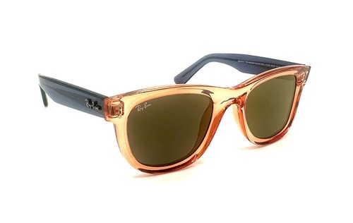 Ray Ban Wayfarer Reverse Transparent ORANGE/ Brown Sunglasses 0502S ...