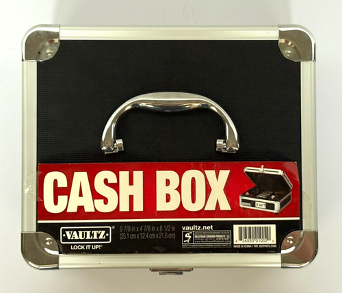 Vaultz Locking Cash Box - Cash Box with Combination Lock and Carrying ...