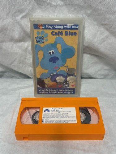 Blues Clues Cafe Blue VHS 2001 Nickelodeon Nick Jr Math Restaurant ...