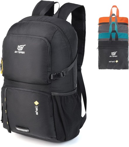 SKYSPER Lightweight Packable Backpack - 30L Hiking Daypack ISHELL 30, Black | eBay