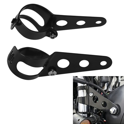 Headlight Mount Bracket Fit For Harley Bobber Racer 35mm-43mm Fork Tube ...