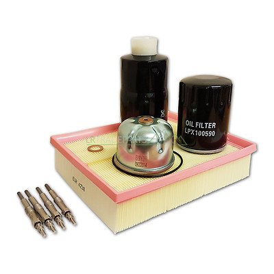 LAND ROVER DEFENDER DISCOVERY TD5 ENGINE SERVICE FILTER KIT & GLOW ...