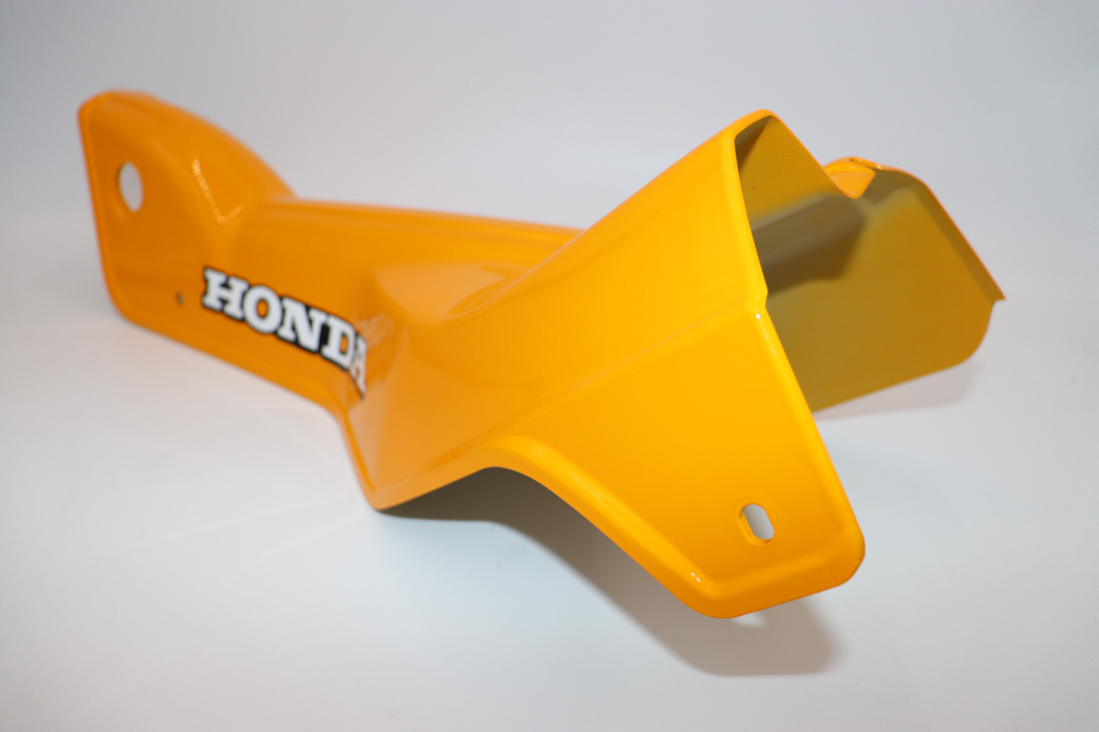 HONDA CT90 1978 DOWN TUBE COVER w/ Decal Installed BRIGHT YELLOW OEM ...
