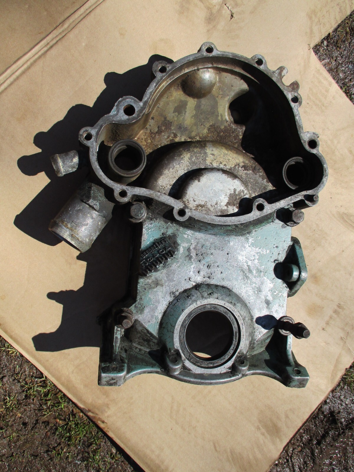 Vintage 1970's Pontiac 389 400 455 engine timing chain cover 482882 | eBay
