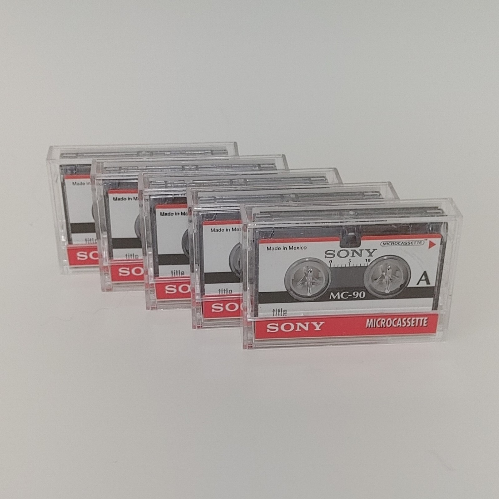 Sony MC-90 Microcassette Bundle - (5x) Microcassette Tapes 27242211803 ...