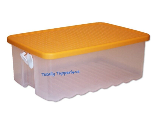 Tupperware FridgeSmart Rectangle 7 Cup Vented Container Orange NOS ️ | eBay