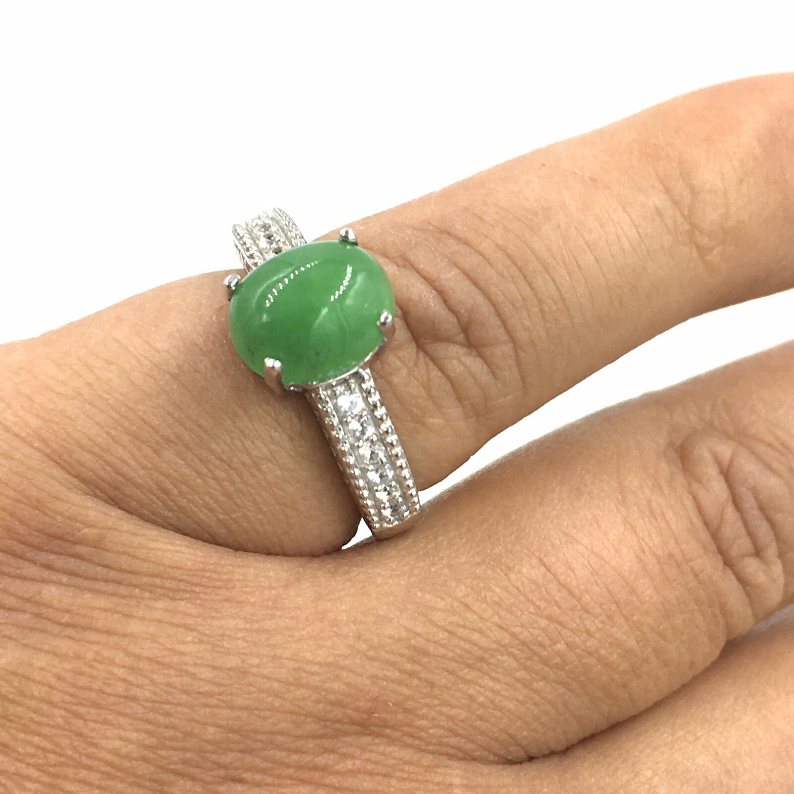 Sts Chuck Clemency Jade Spinel Sterling Silver Ring Size 7 | eBay