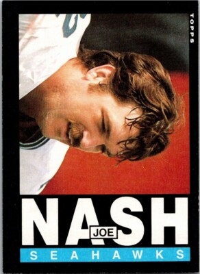 1985 Topps Football #390 Joe Nash Seattle Seahawks Free Shipping! | eBay
