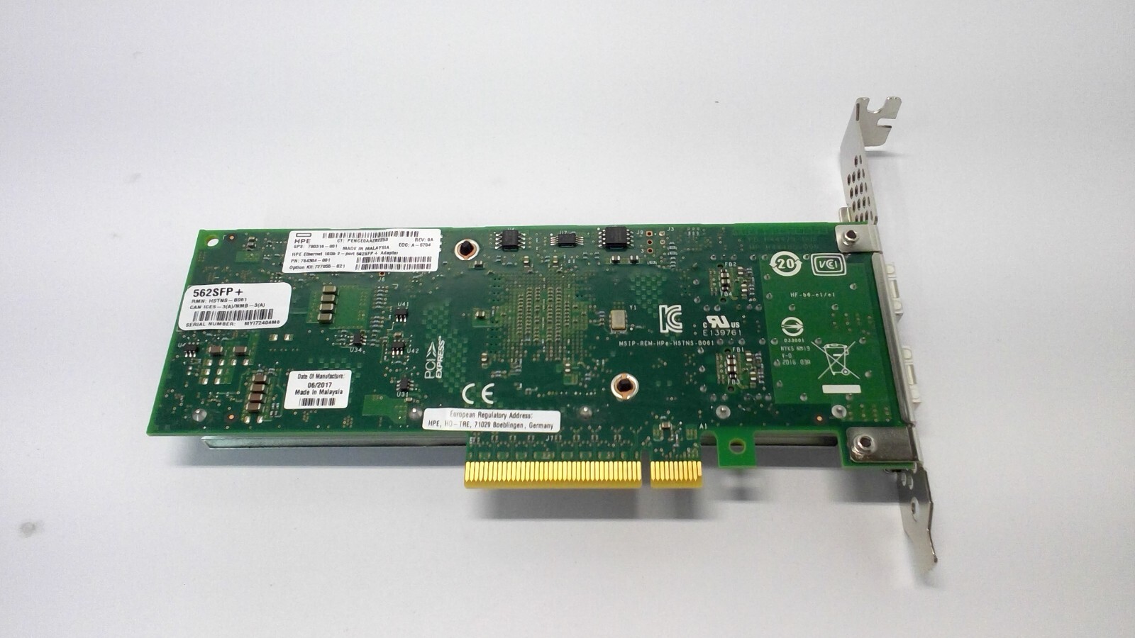 HP HPE 10Gb 2-port 562SFP+ Ethernet Adapter 790316-001 784304-001 ...