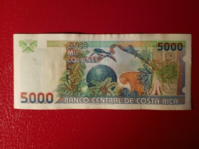 2004 Cinco Mil Colones 5000 Banco Central De Costa RIca Banknote | eBay
