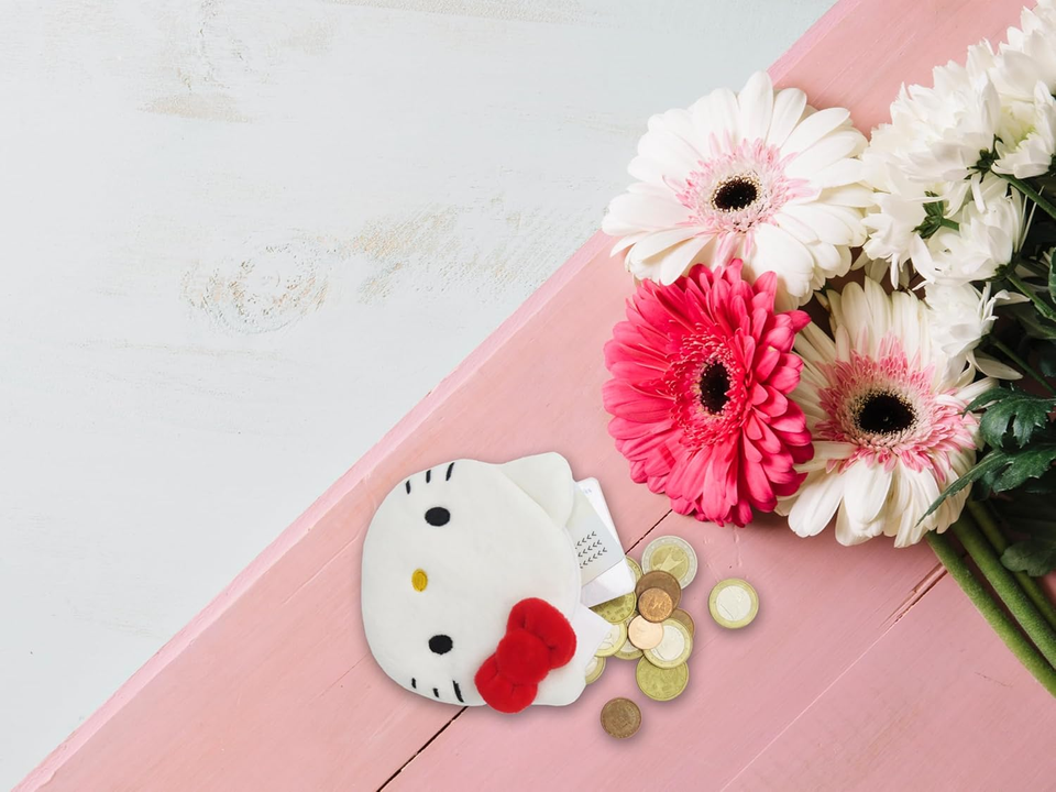 Cyp Brands Hello Kitty, Sanrio, Portafoglio, Borsa, Figura 3D, Viso ...