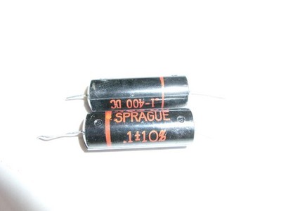 2 SPRAGUE BLACK BEAUTY TONE CAPACITORS .1uf@400V | eBay
