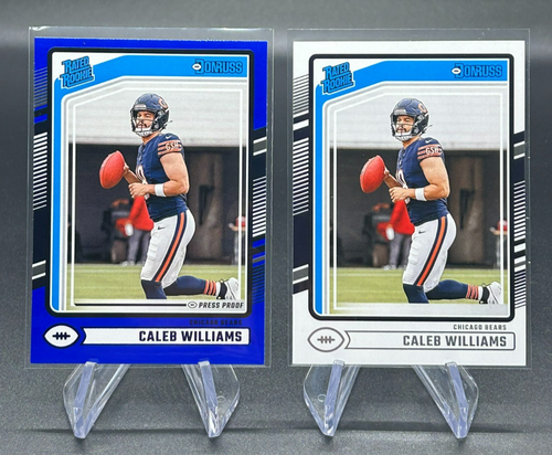 2024 Donruss Caleb Williams Press Proof Rated Rookie & Base #327 ...