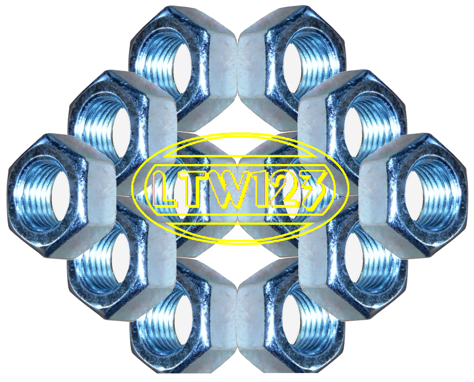 (15) 5/16"-18 Jam Hex Nut Coarse Thread Zinc Plated | eBay