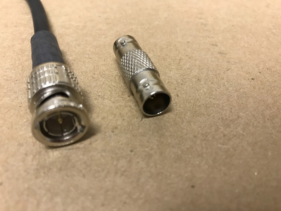 Canare Coax cable BNC male with female adapter to MINI WECO ADAPTER ...