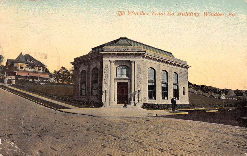 Windber Pennsylvania Windber Trust Company Building Color Lithograph PC ...