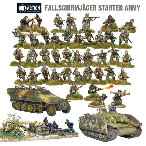 Bolt Action Fallschirmjager Starter Army German Paratroopers NEW Sealed ...