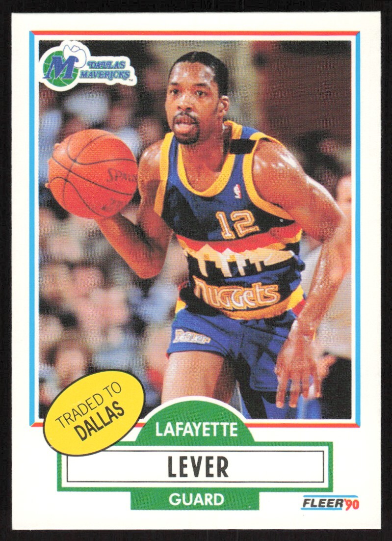 1990-91 Fleer Lafayette Lever #50 Dallas Mavericks | eBay