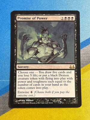 Magic the Gathering MTG Duel Deck Divine vs. Demonic PROMISE OF POWER ...