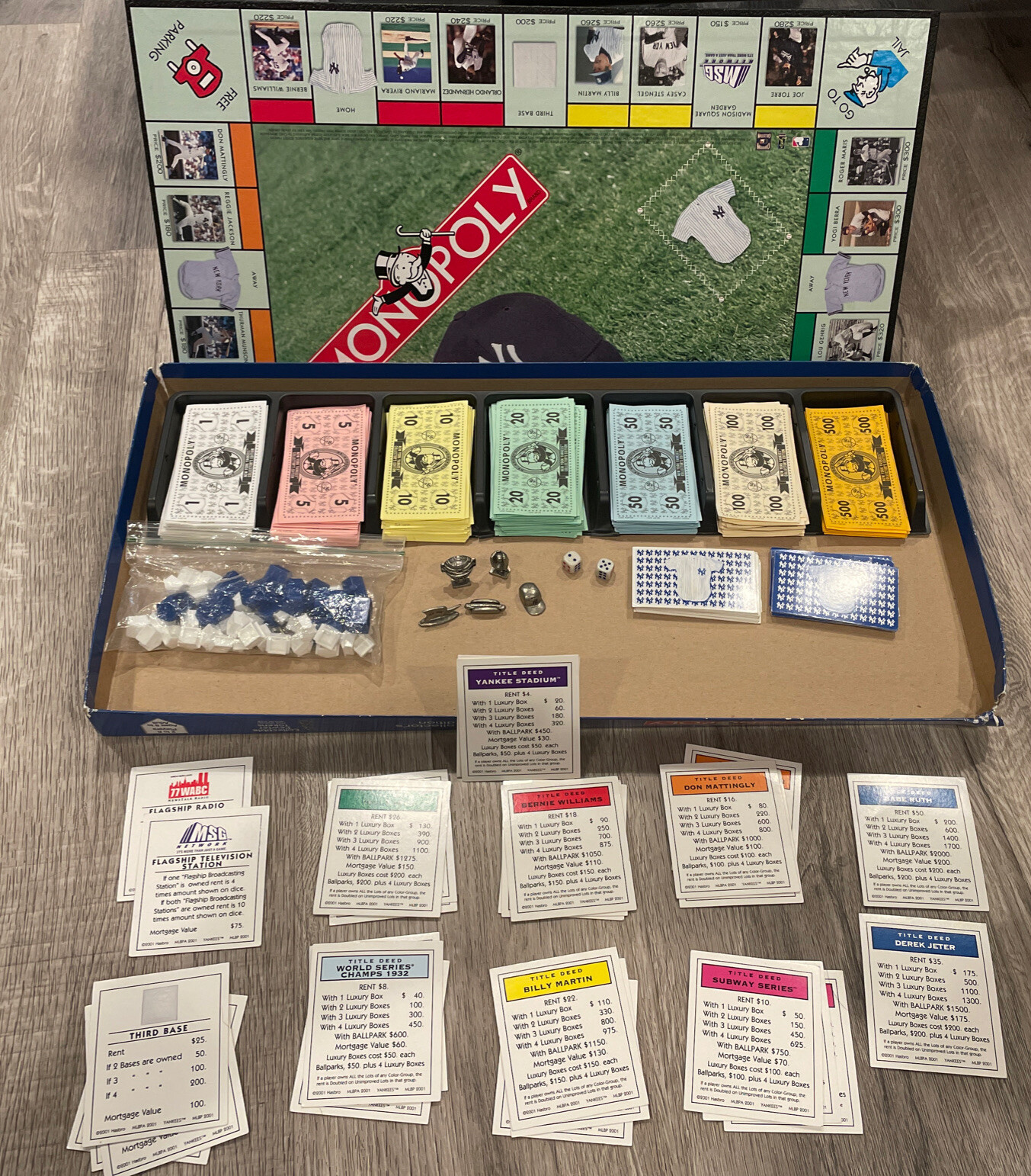 New York Yankees Collector's Edition Monopoly Open Box MLB | eBay