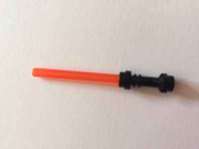 Lego mini figure Trans-Neon Orange Bar 4L Lightsaber with Black Hilt | eBay