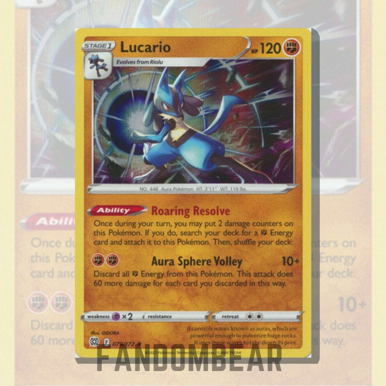 Pokemon Lucario Card