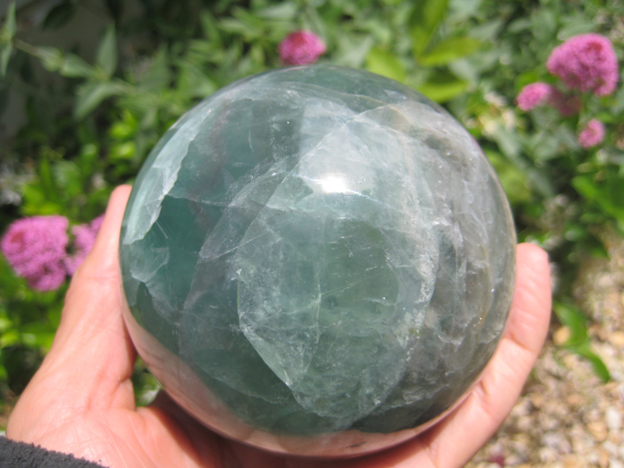 Large Natural Fluorite crystal ball mineral specimen stone art A28 | eBay
