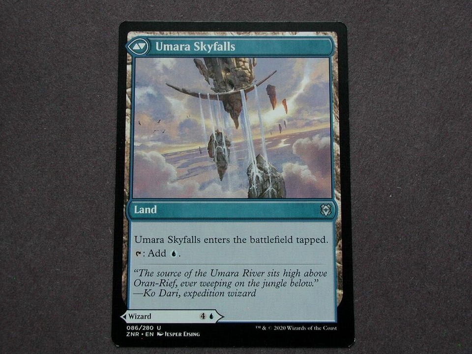 2020 MTG U Creature "Umara Wizard (MDFC)" NM+ Magic Card #086 ZNR LAND ...