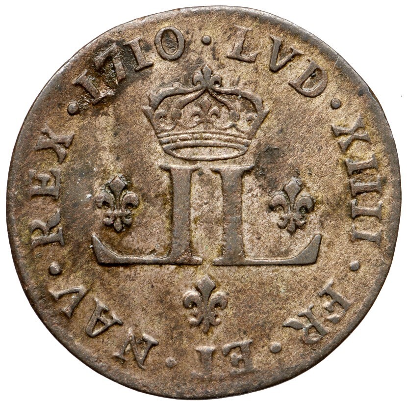 1710-D Vlack-2 R-7 French Colonies 30 Deniers Colonial Coin | eBay