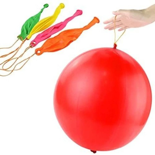10Pcs with Rubber Band Punch Bounce Balloons Heavy Duty Thicken Fun ...