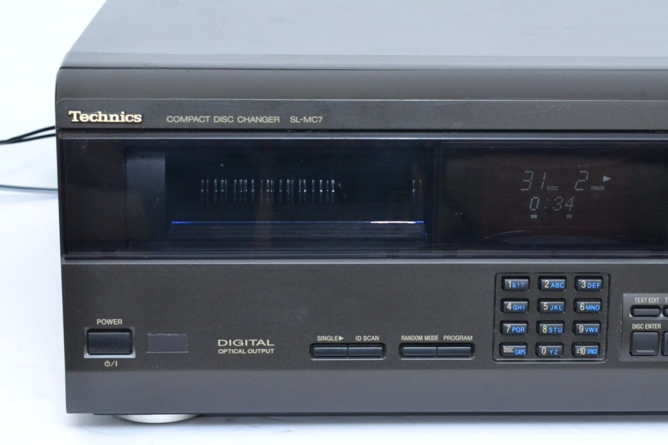 Technics SL-MC7 CD Changer 110 Compact Disc Capacity Tested Works, No ...