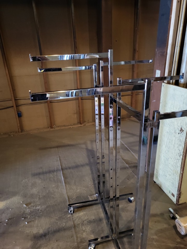 6 Way Clothes Rack with Straight Arms all adjustable | eBay