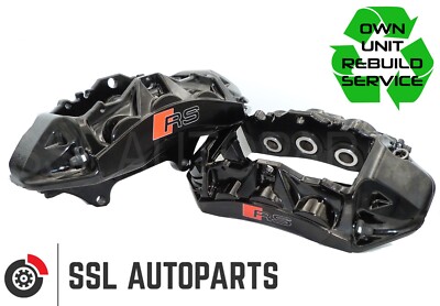 Audi RS6 C7 2014-2019 Pair of front Brake Calipers RECONDITIONING ...