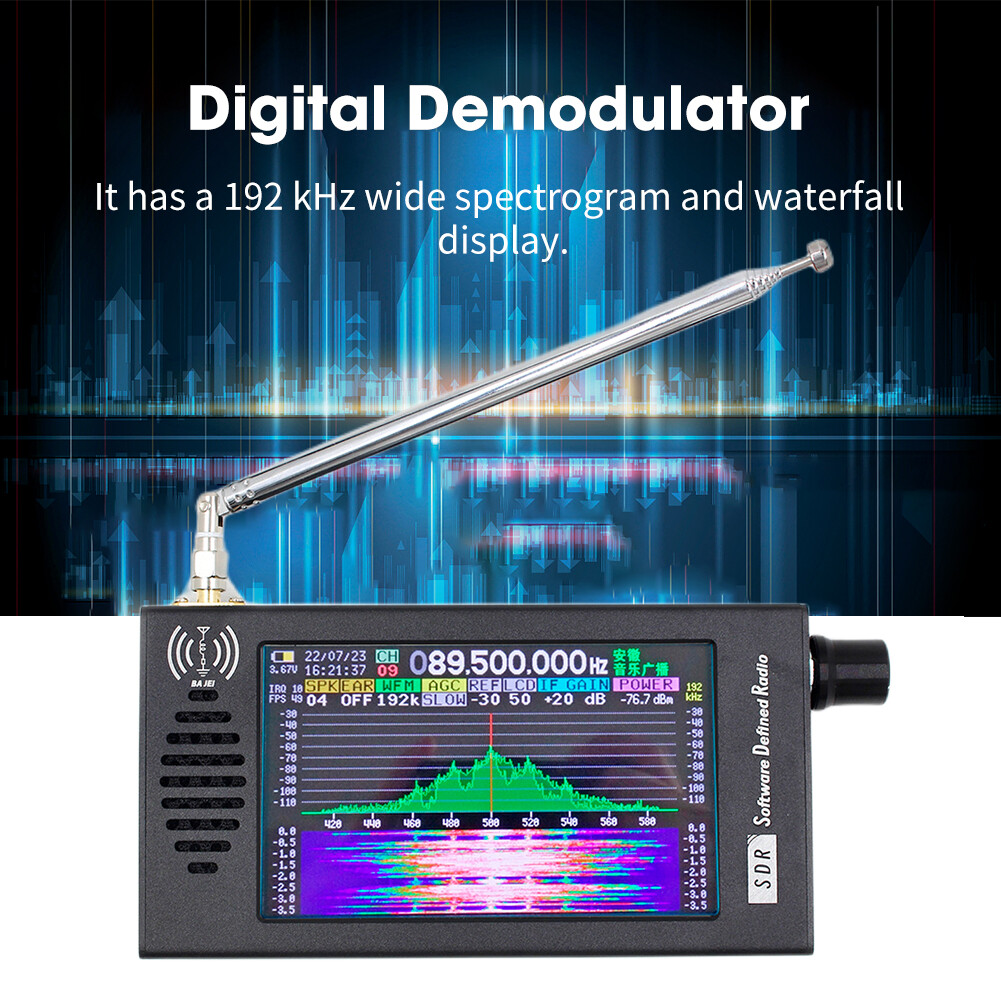 4.3inch DSP SDR Receiver Portable Shortwave Radio with CW AM SSB WFM FM ...