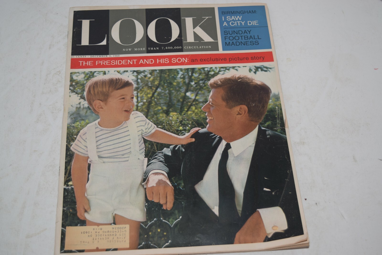 Vintage December 3, 1963 Look Magazine - JFK & JFK Jr. Cover | eBay
